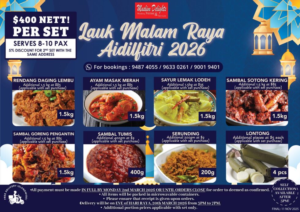 Live Malam Raya Aidilfitri Menu 2026 | Hari Raya Take Away Set Menu